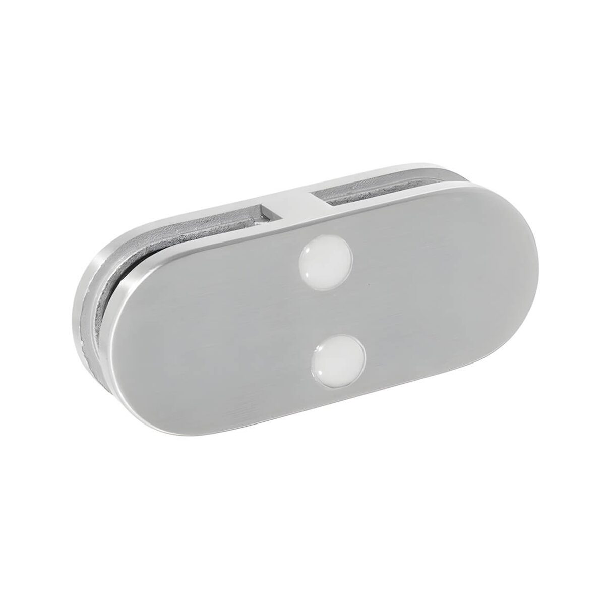 180° Glass-to-Glass In-Line Balustrade Connector | The Glass Warehouse