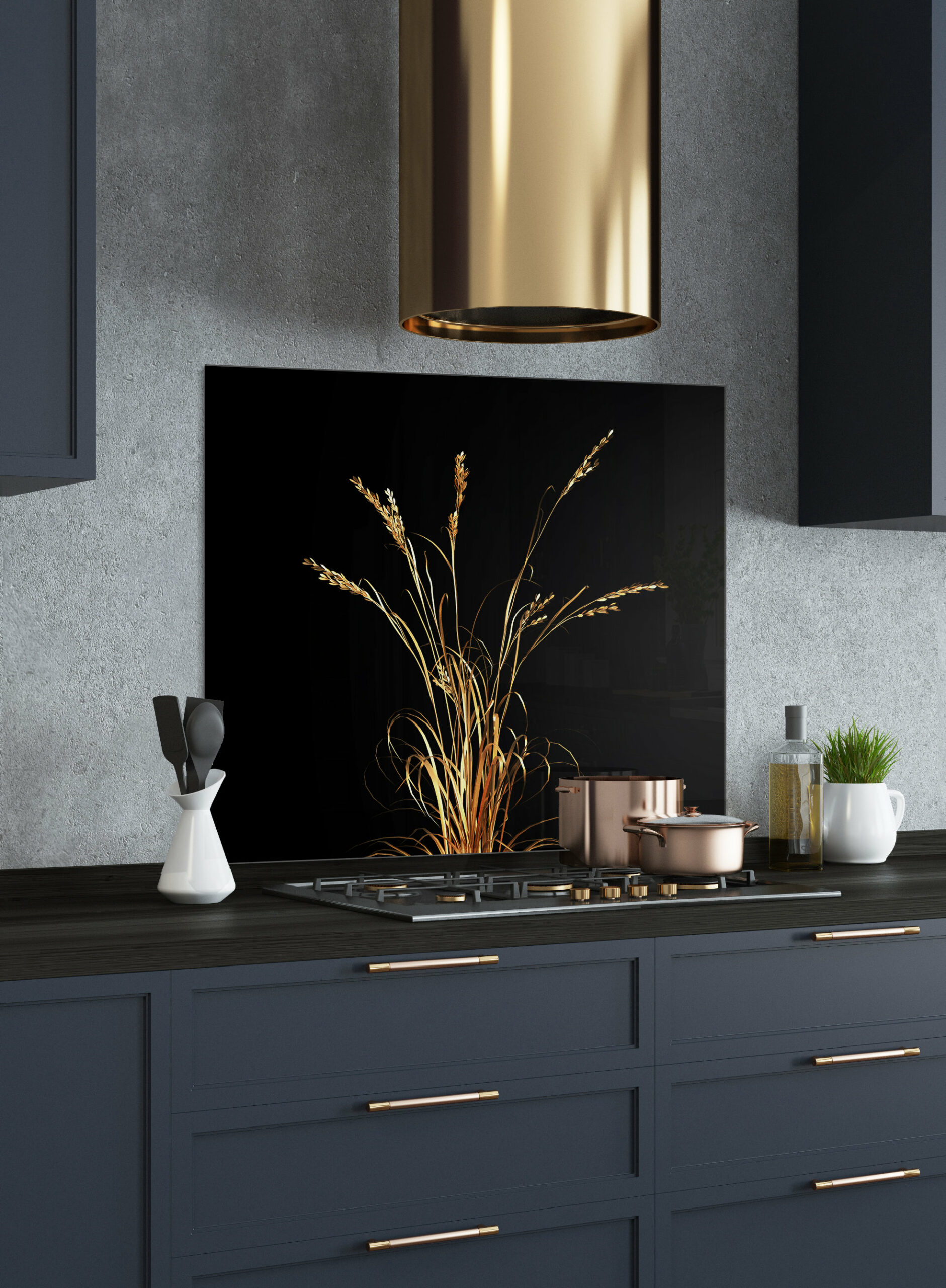 Wheatgrass Print Splashback | The Glass Warehouse