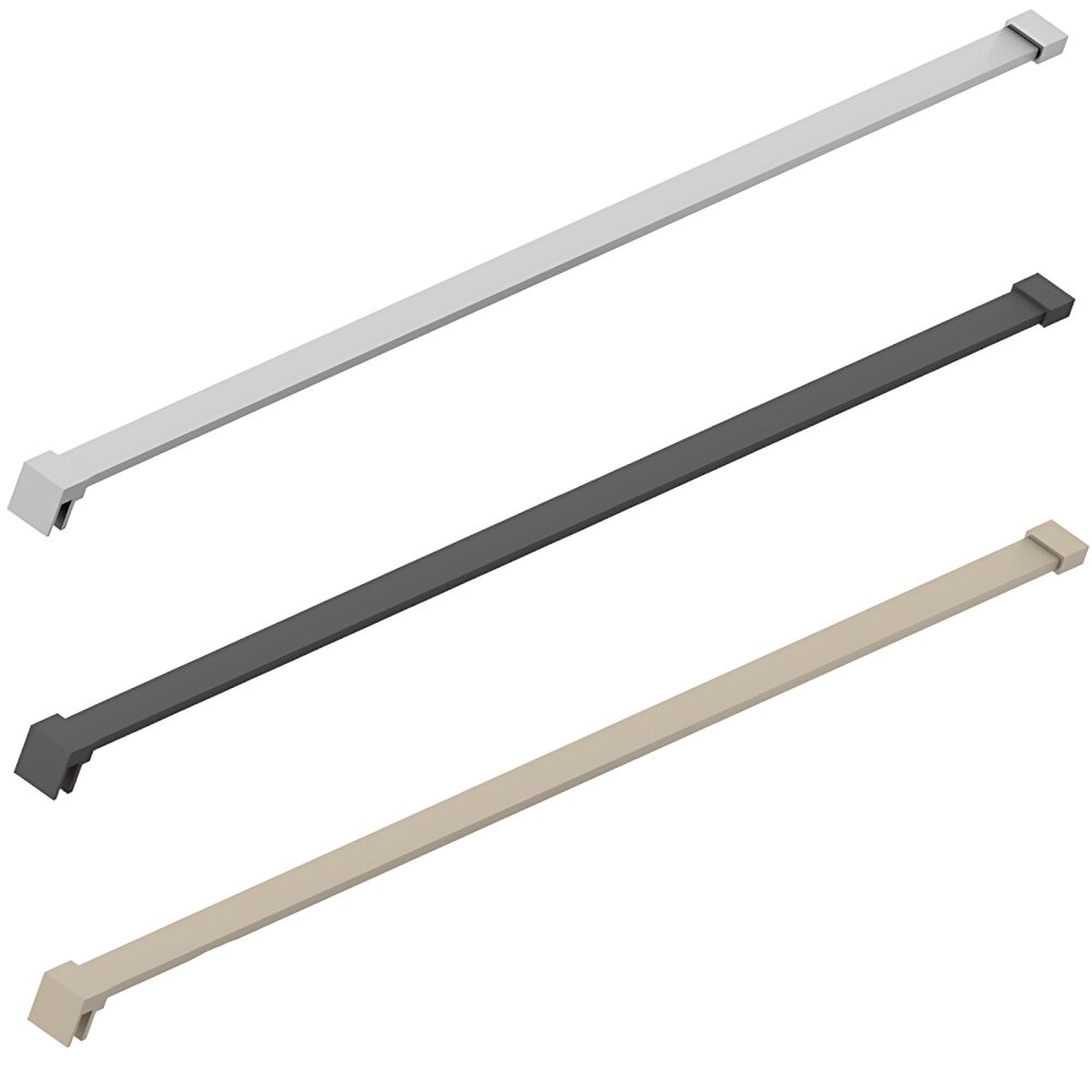 Rectangular Wall-to-Glass Shower Screen Support Bar | The Glass Warehouse