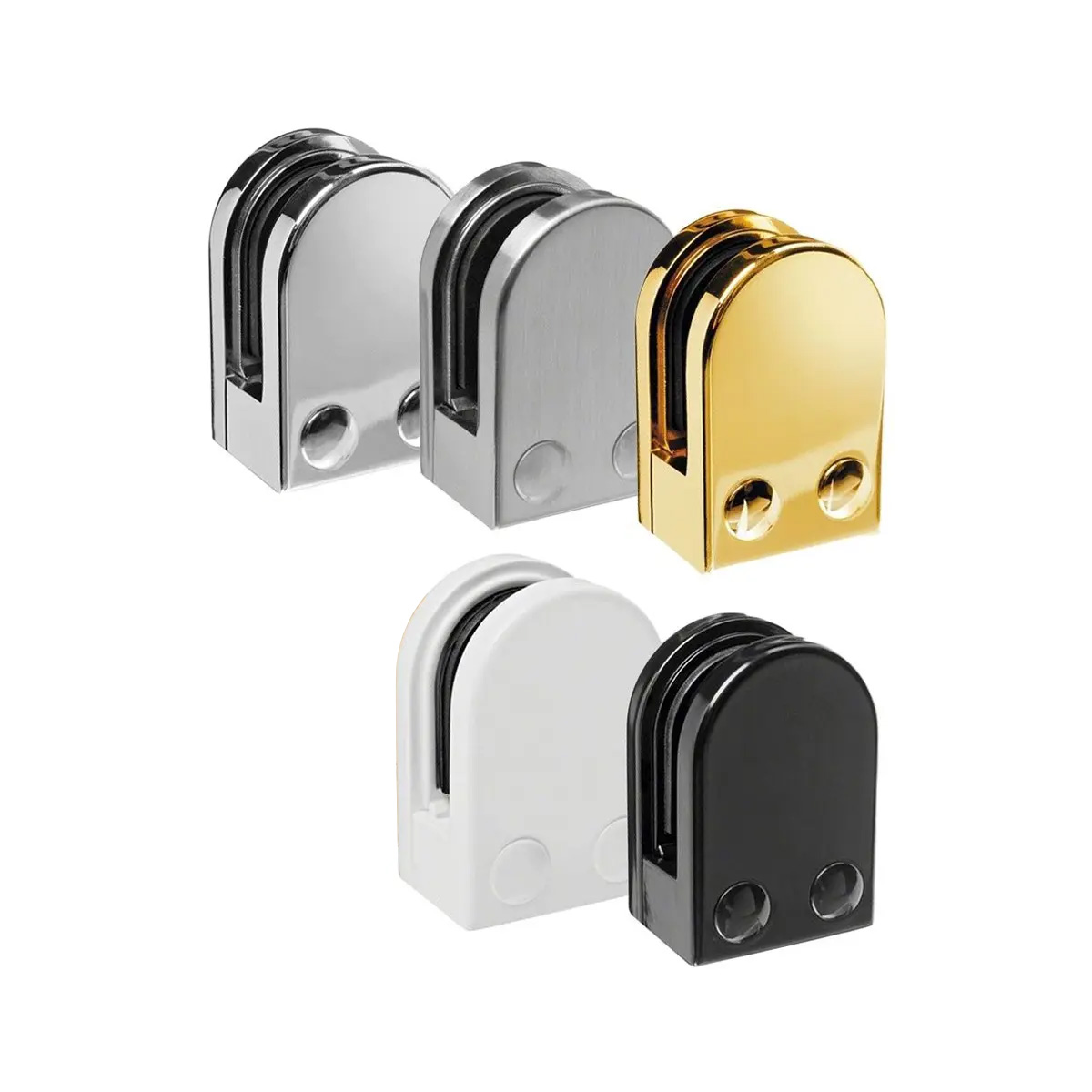 Flat Back D Shaped Clamps | Glass Balustrade Clamps | The Glass Warehouse