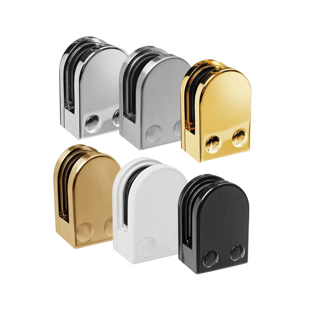 Flat Back D Shaped Clamps | Glass Balustrade Clamps | The Glass Warehouse