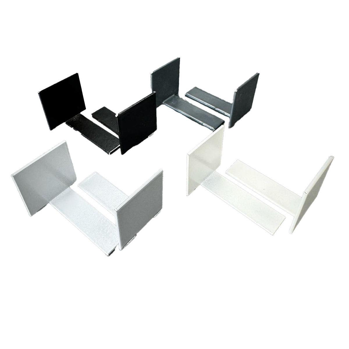 Partition Base Channel Endcaps | For 25mm Channels | The Glass Warehouse