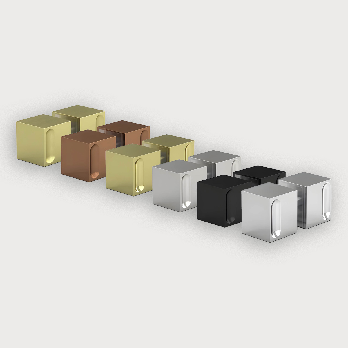 Square Shower Door Knob | With Integrated Grip | The Glass Warehouse